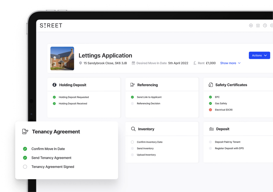 Street Lettings - CRM