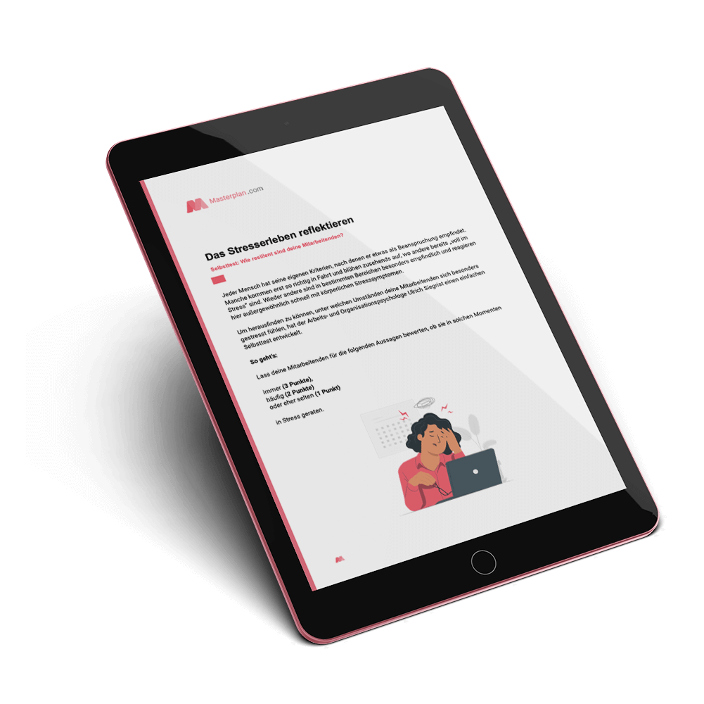 Training Sheet: Resilienztest zum Stresserleben