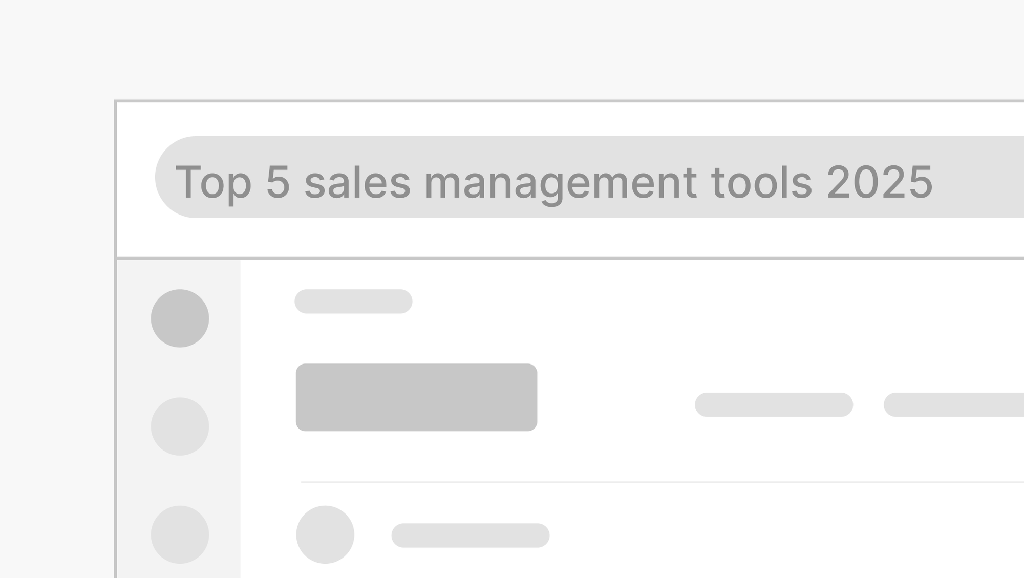 Top 5 sales management tools in 2025