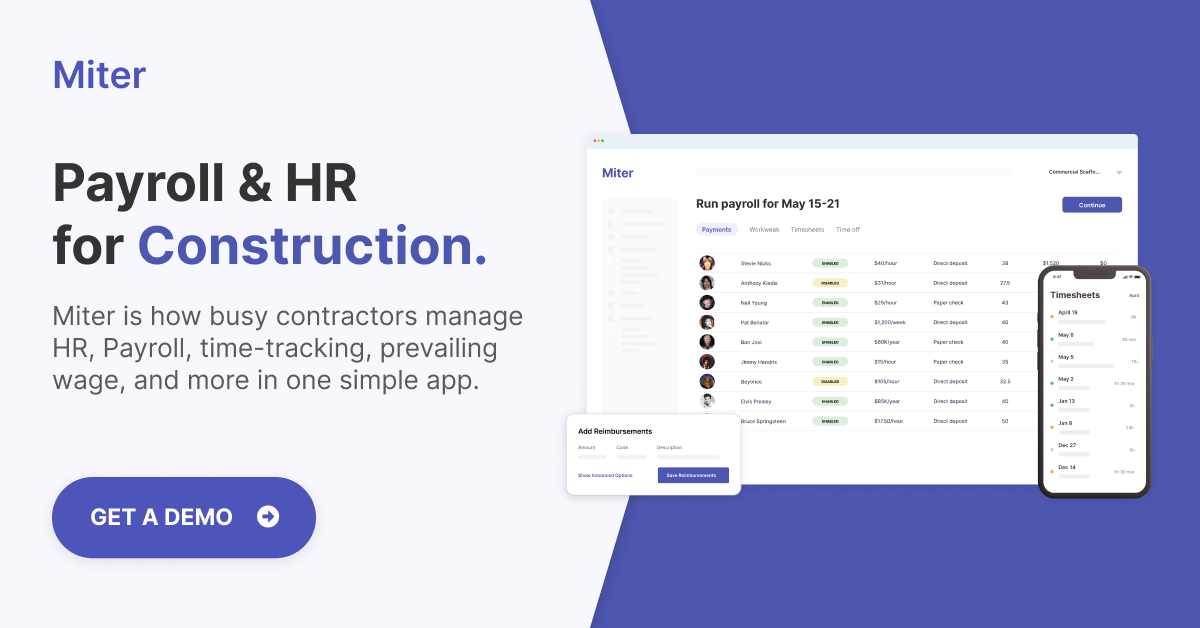 Miter - Payroll & HR for Construction