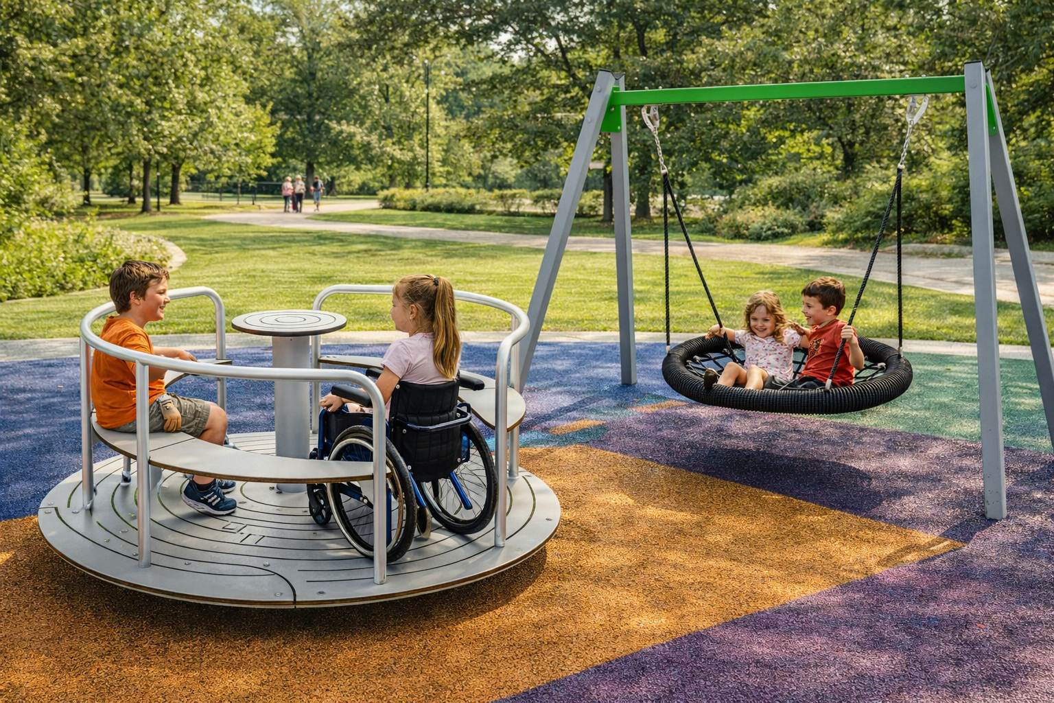 Inclusive Outdoor Play Equipment for Public & Community Environments