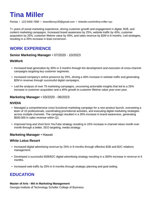 Professional and Clear Resume - Resume template that is ATS-Ready & Free