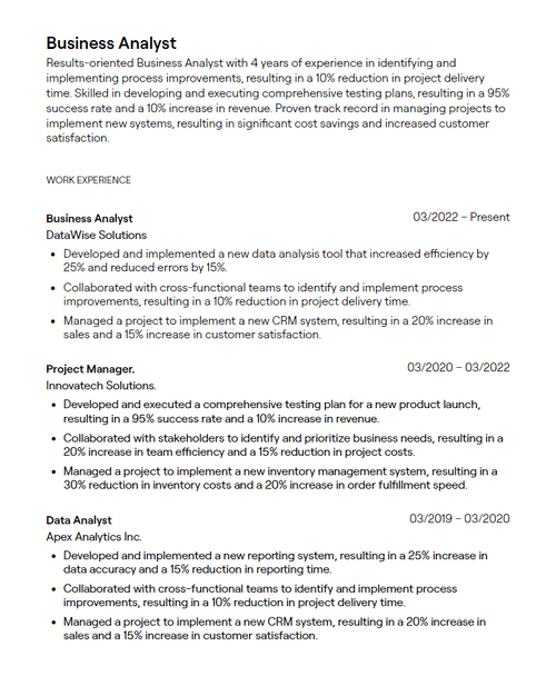 4+ AML Analyst Resume Examples [with Guidance]