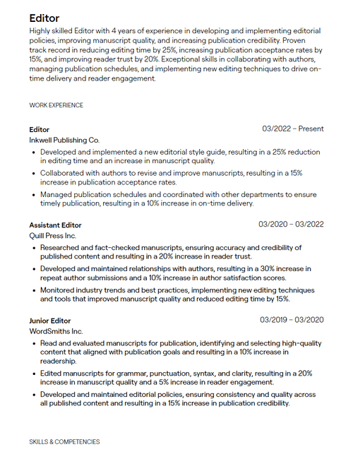 13+ Writer Resume Examples [with Guidance]