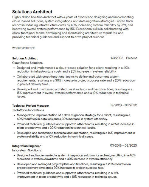 2025 Network Architect Resume Example (+Free Template)