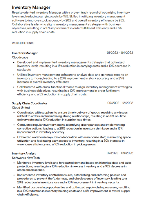 5+ Production Manager Resume Examples [with Guidance]