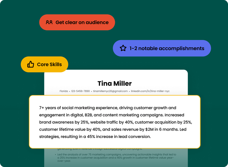 Resume Summary Generator - Write Your Summary in Seconds with AI