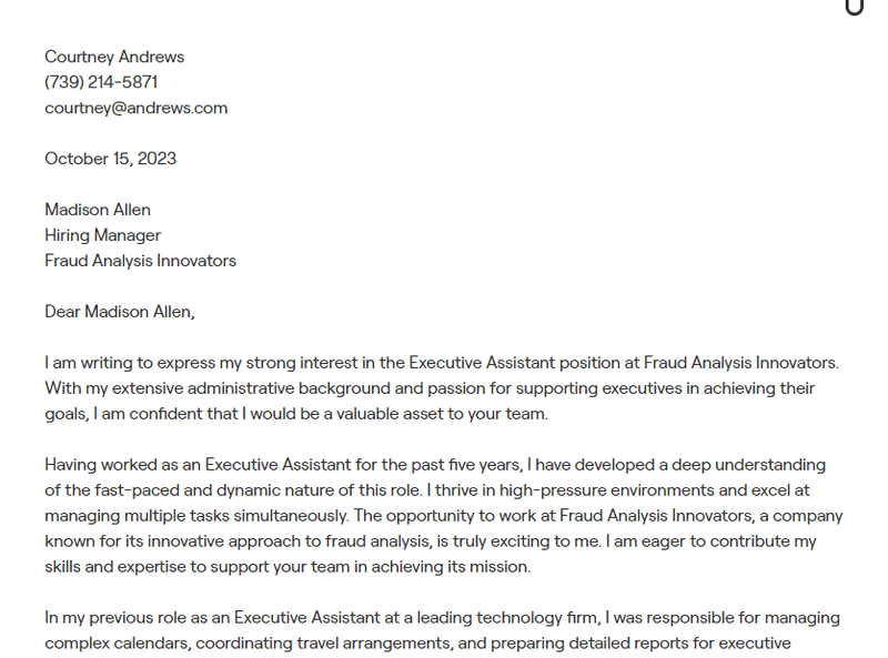 4+ Virtual Assistant Cover Letter Examples (with In-Depth Guidance)