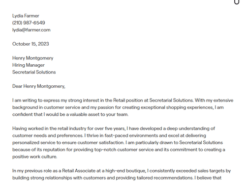 1,500+ Cover Letter Examples for 2025 (with Free Templates)