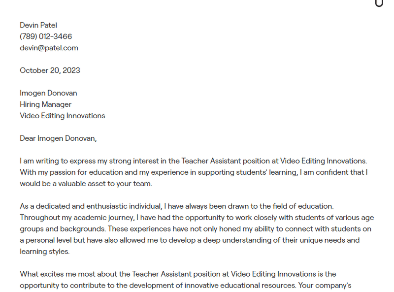 2025 Math Teacher Cover Letter Example (+Free Template)