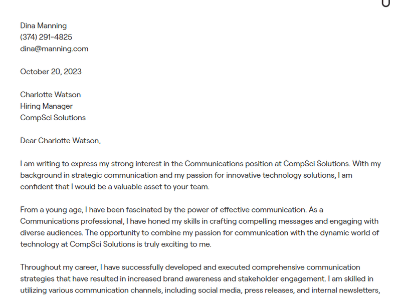 6+ Communications Cover Letter Examples (with In-Depth Guidance)