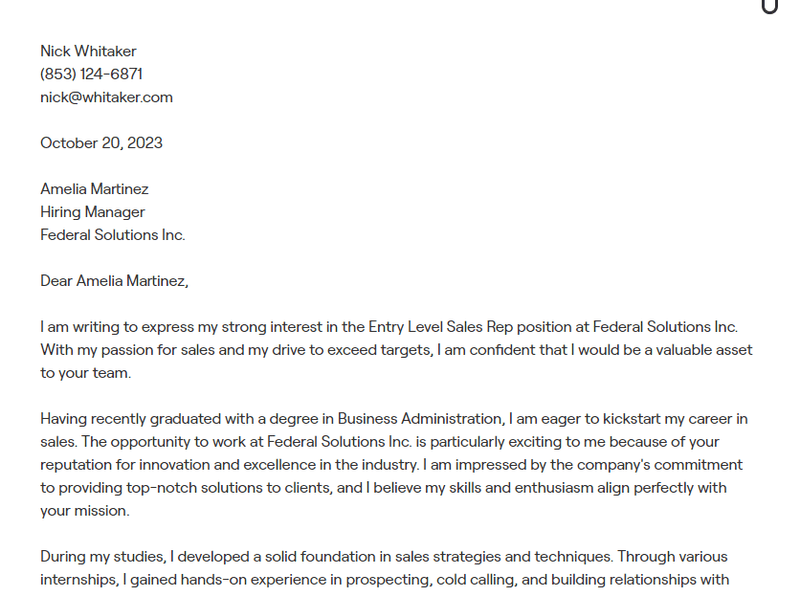 1+ Entry Level Cover Letter Examples (with In-Depth Guidance)