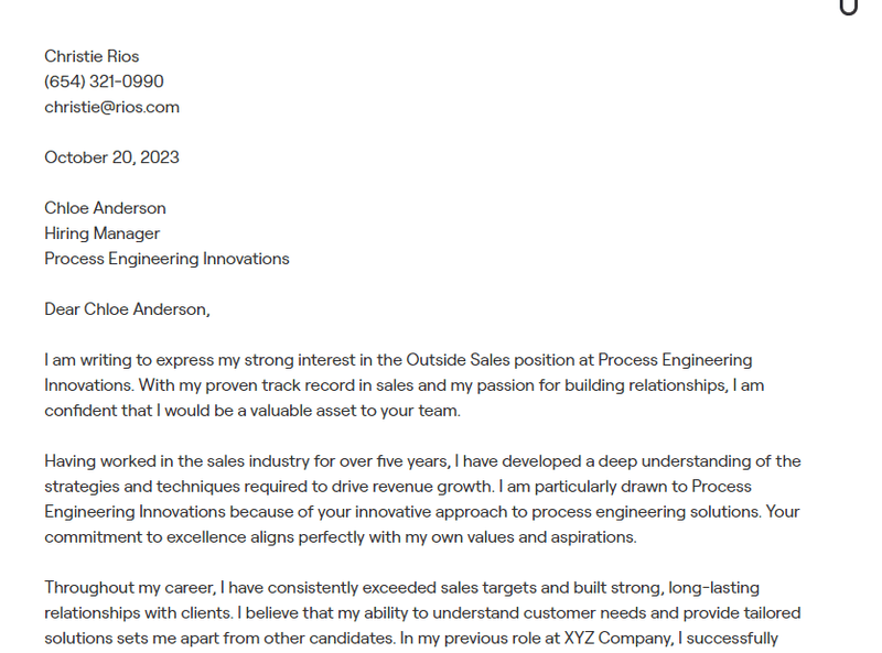 6+ Outside Sales Cover Letter Examples (with In-Depth Guidance)