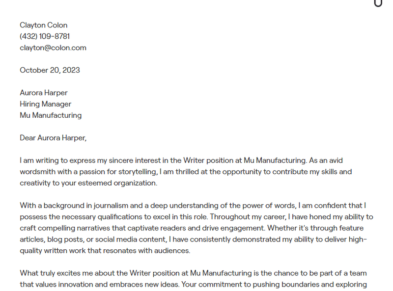 1,500+ Cover Letter Examples for 2025 (with Free Templates)