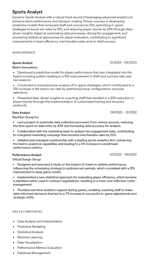 7+ Analyst Resume Examples [with Free Templates]