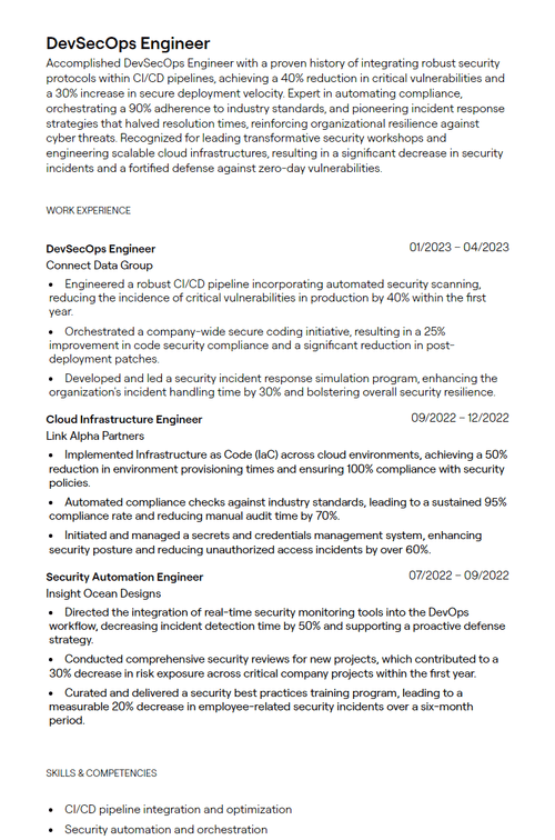 12+ Cloud Engineer Resume Examples [with Free Templates]