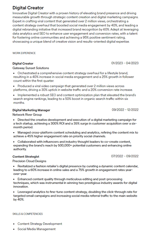 2,000+ Resume Examples for Your 2025 Job Search (+Free Templates)
