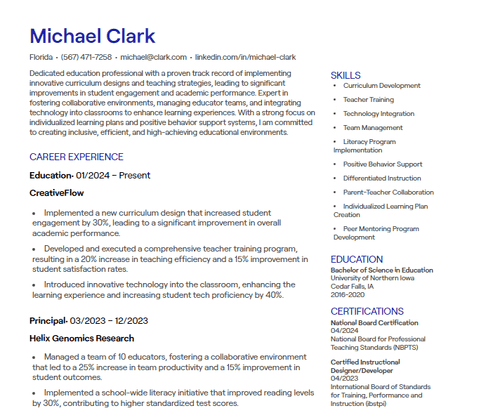 3 Education CV Examples [with Free Templates]
