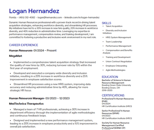 18 Human Resources CV Examples [with Free Templates]