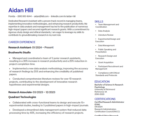 10 Research Assistant CV Examples [with Free Templates]
