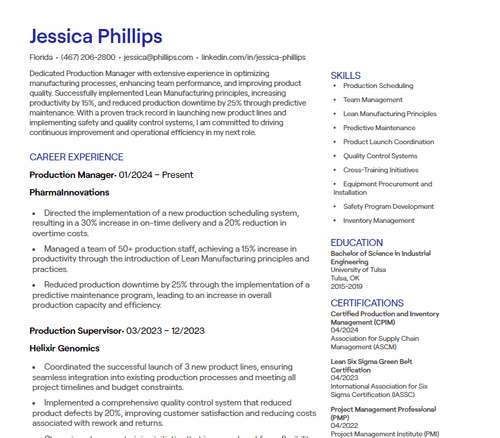 22 Operations Manager CV Examples [with Free Templates]