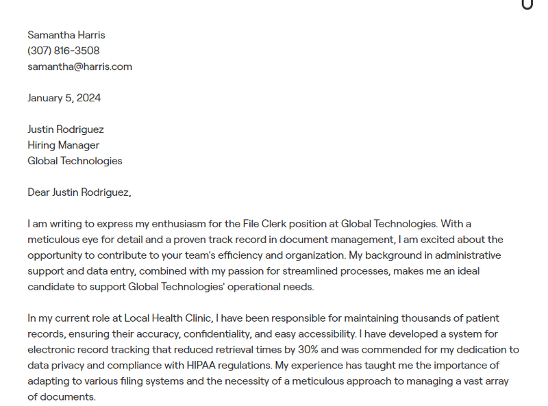 1,500+ Cover Letter Examples for 2025 (with Free Templates)