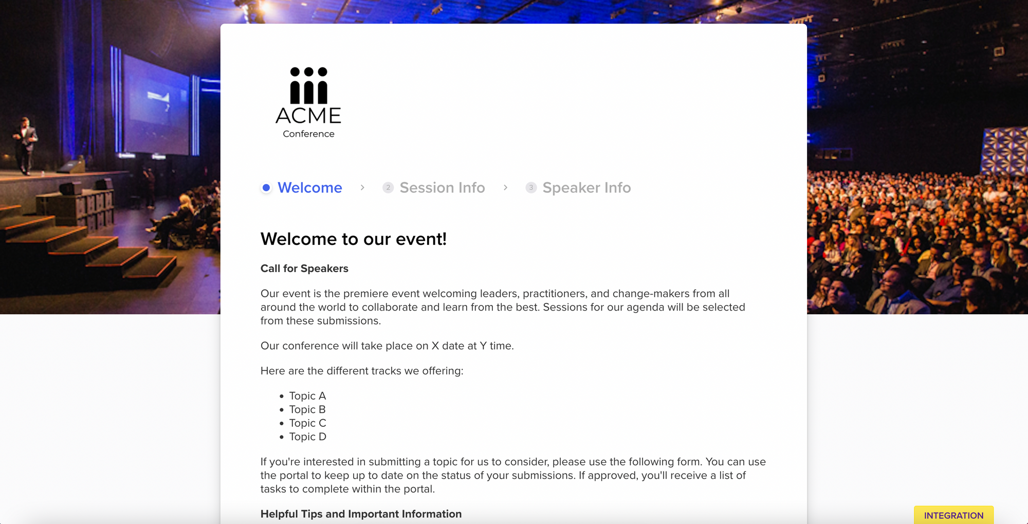 Sessionboard: Next-Gen Speaker and Content Management