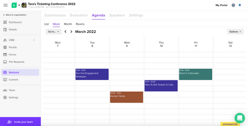 Sessionboard: Next-Gen Speaker and Content Management