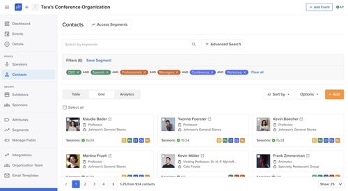 Sessionboard: Next-Gen Speaker and Content Management