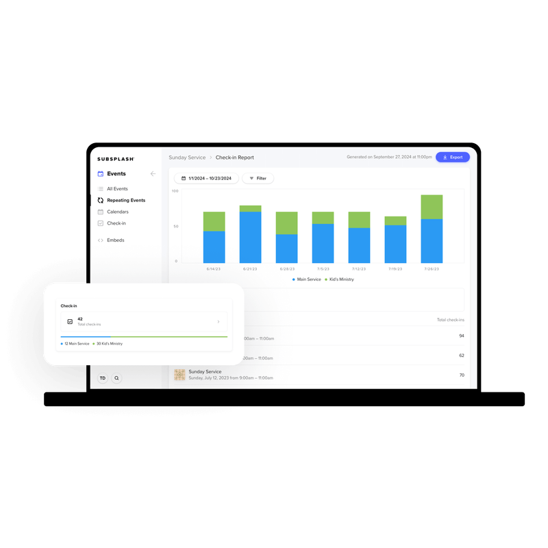 Check In | Subsplash Check In