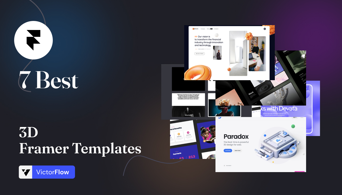 7 Best 3D Framer Templates in 2024