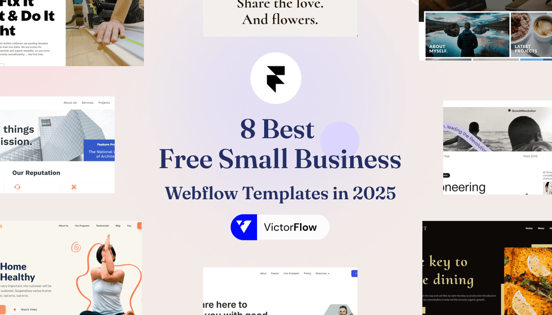 8 Best Free Small Business Webflow Templates in 2025