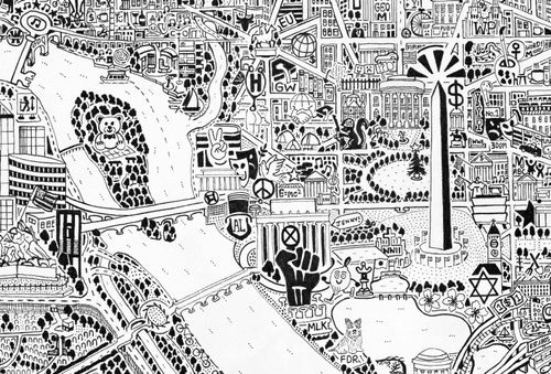 Explore 'The DMV’, Gareth Fuller's Map Art of Washington, D.C.