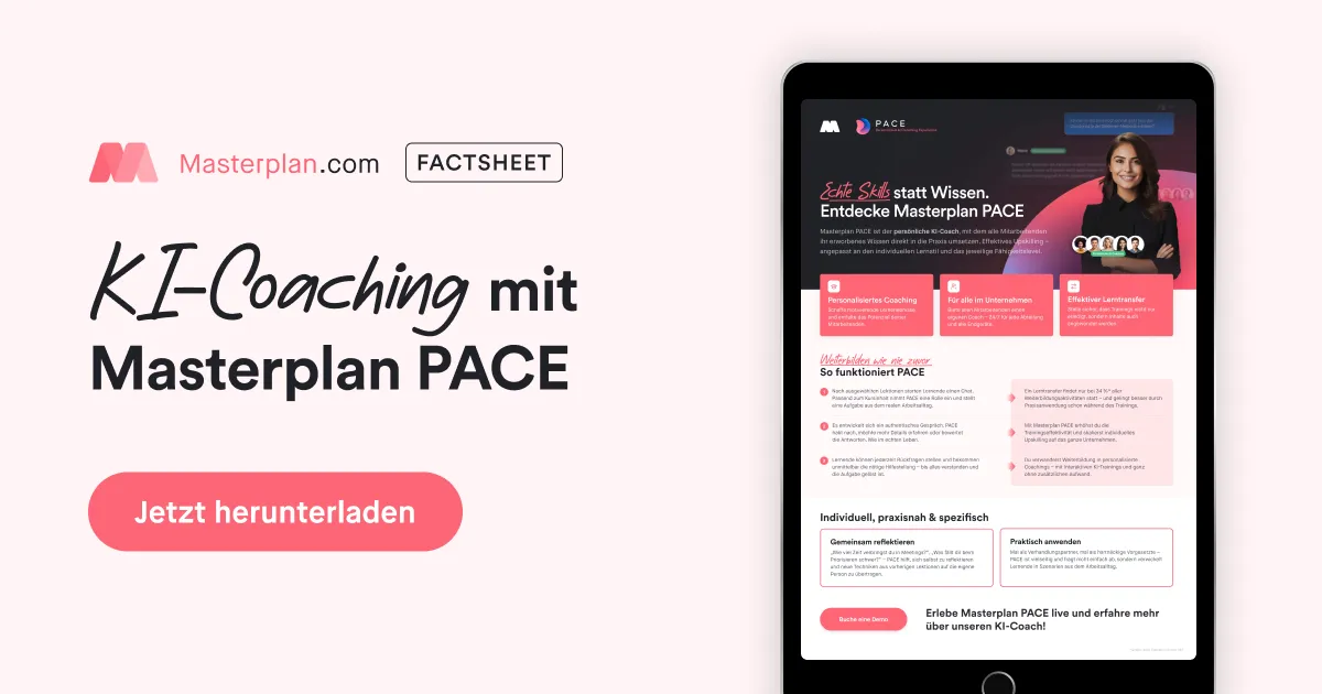 Factsheet: KI-Coaching mit Masterplan PACE