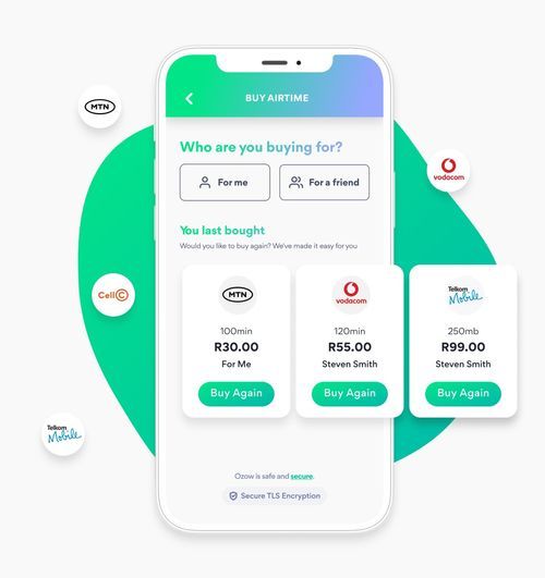 P2P Payments | Buy Airtime, Data, LOTTO, Electricity | Ozow.ME