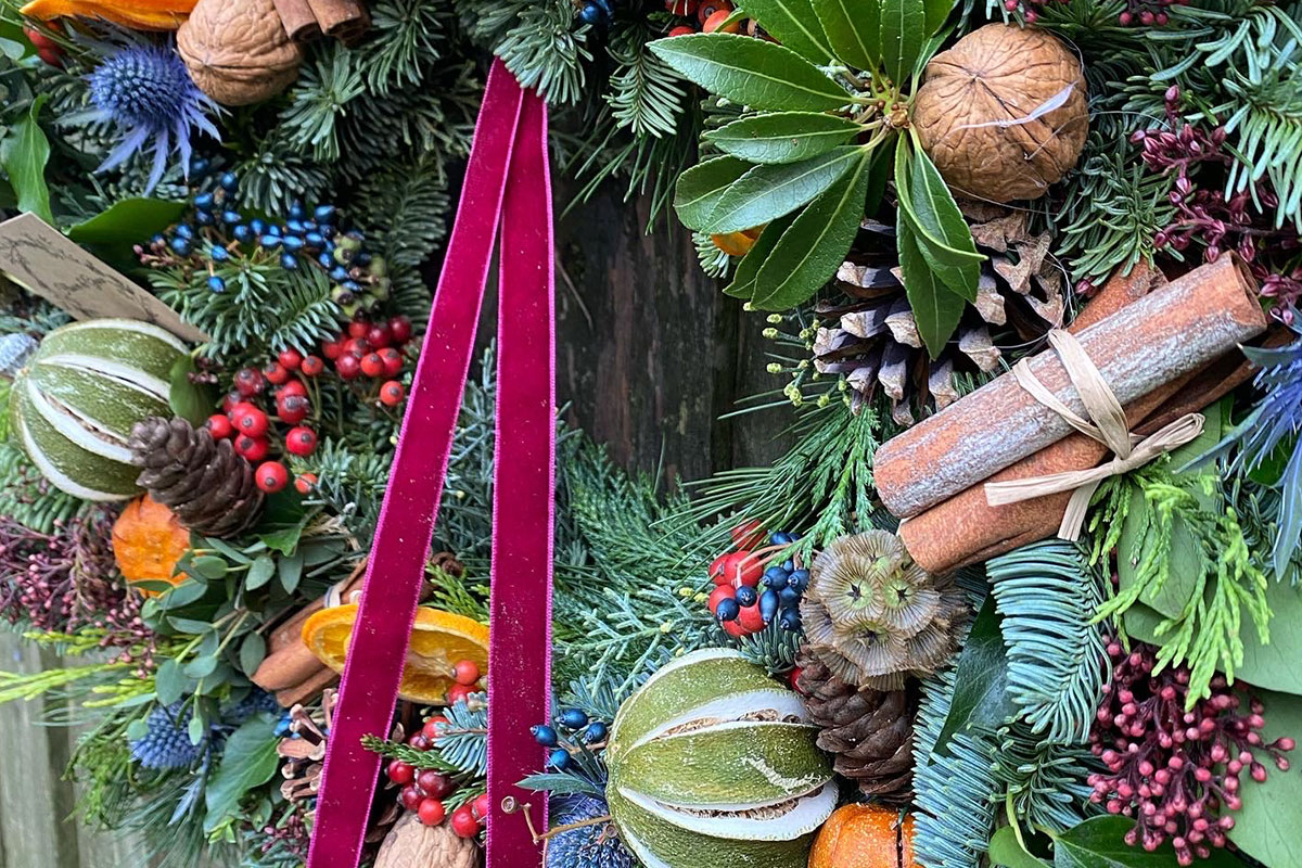 Luxury wreath making workshop