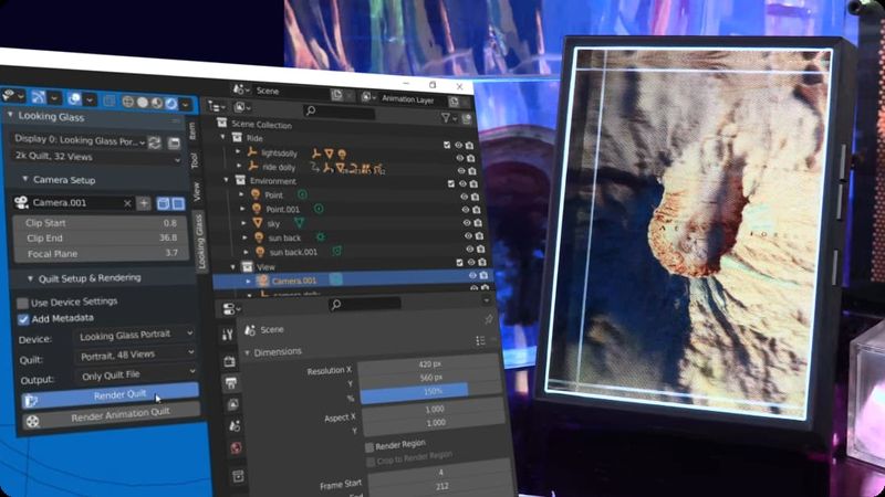 Looking Glass 32": Next-Gen Group-Viewable 3D Display
