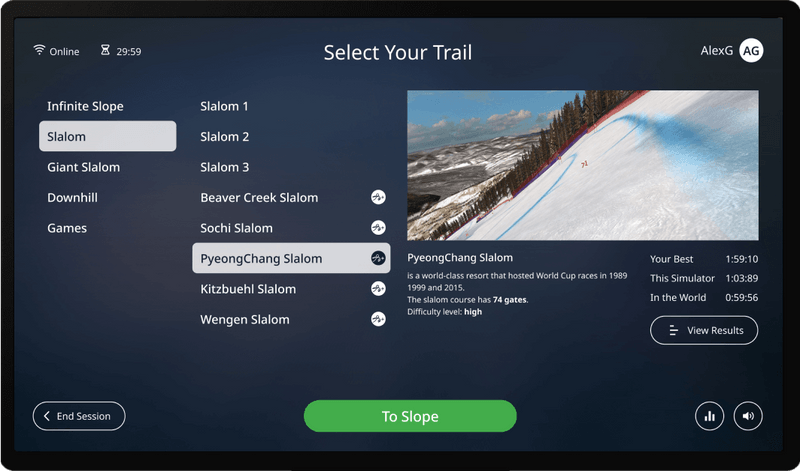 Ski Simulator for Home & Pro Training | SkyTechSport