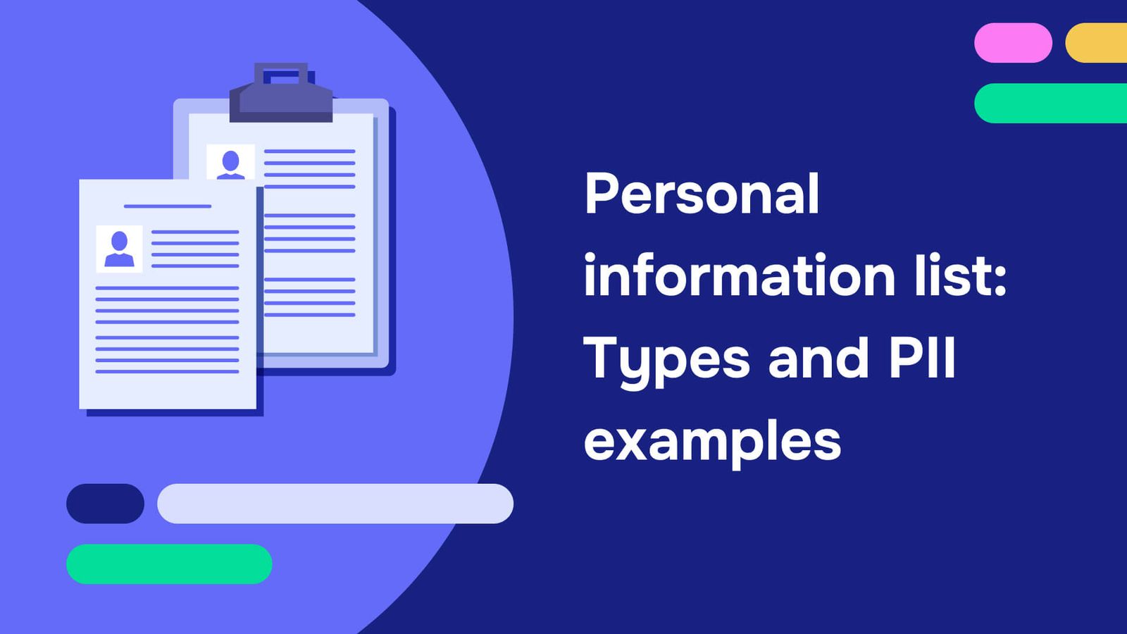 Personal Information List: Types and PII Examples