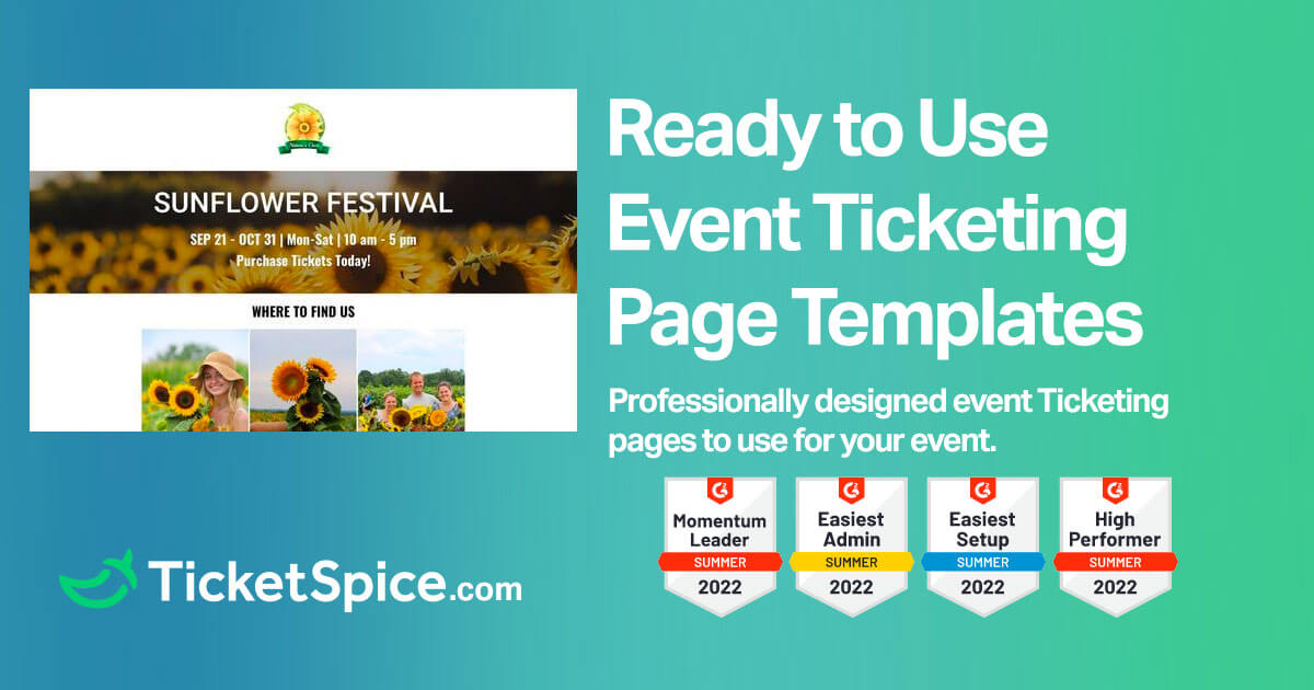 Free Event Ticketing Page Templates | Sell Tickets Online