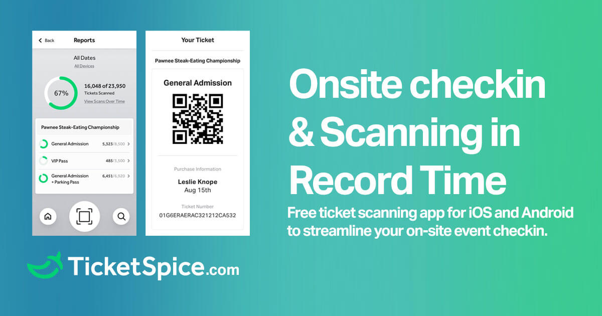 Free Event Ticketing Barcode Scanner App | TicketSpice