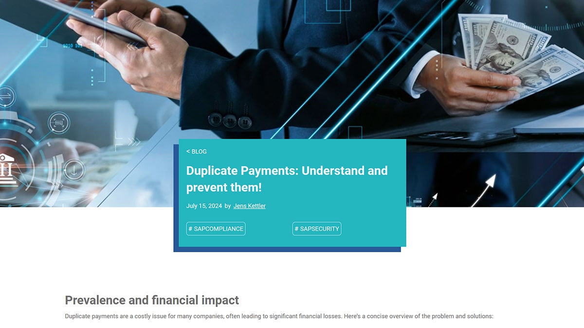 Duplicate Payments: Understand/Prevent them!