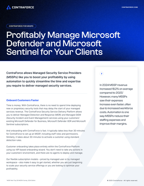 ContraForce AI Platform for Security Services