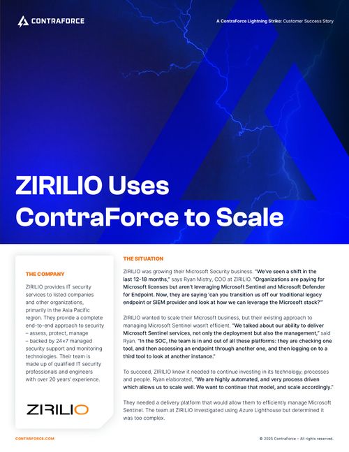 ContraForce - AI Security Operations Control Plane for MXDR at Scale