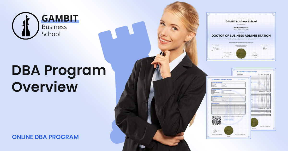 DBA Program Overview | Doctor of Business Administration | GAMBIT Business School