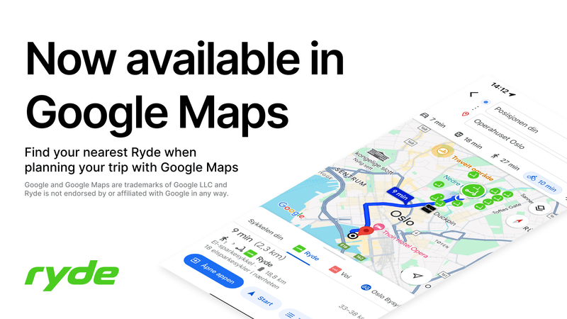 Ryde's E-Scooters Now Available in Google Maps Trip Planner! | The Ryde ...