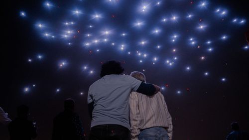 Stunning Grasim anniversary drone show | Cyberdrone