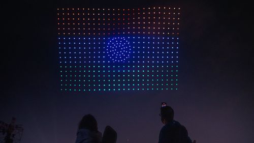 Stunning Grasim anniversary drone show | Cyberdrone