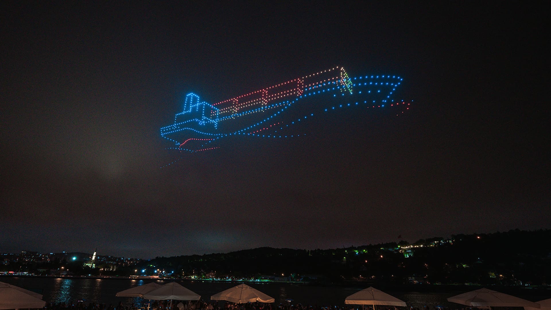 Borusan's anniversary drone show in Turkey | Cyberdrone