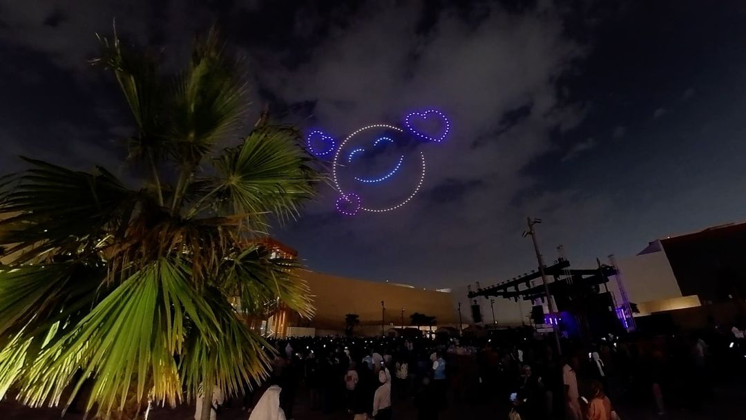 A drone show in India | Cyberdrone
